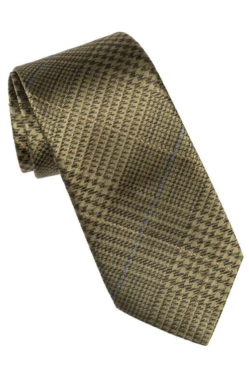 ELIZABETTA Spoletosilk Jacquard Neck Tie - Pistacchio Green