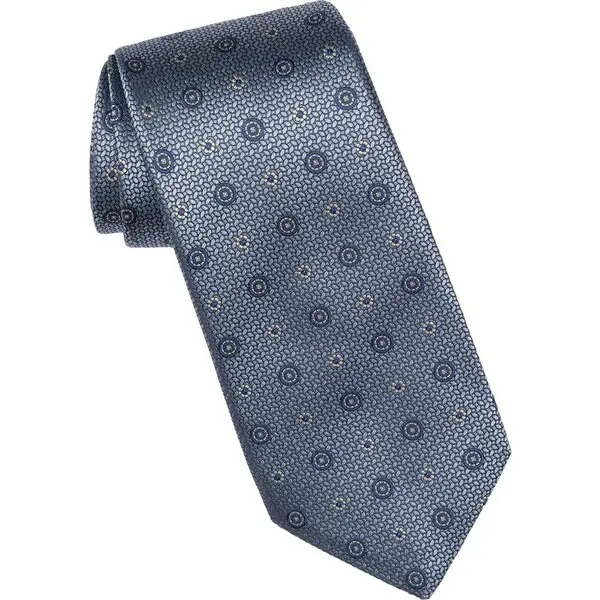 ELIZABETTA Silk Jacquard Neck Tie - Sky Blue