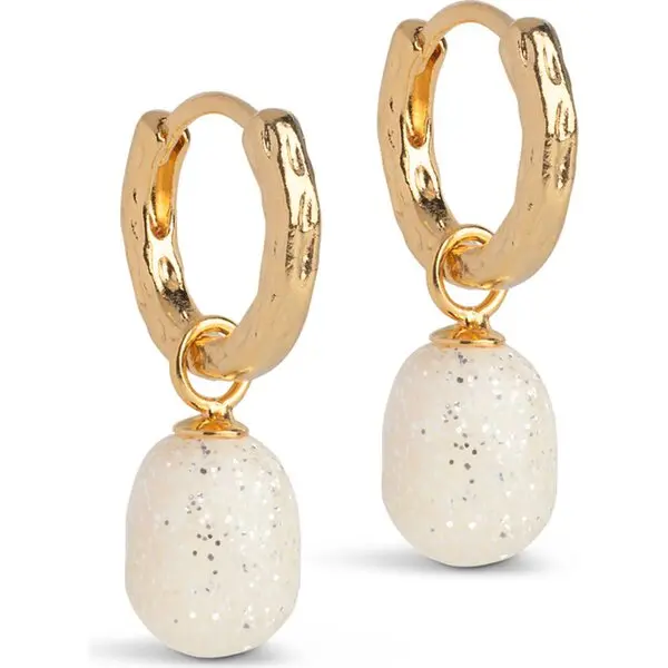 ENAMEL COPENHAGEN Significant Enamel Hoop Earrings - Sparkle