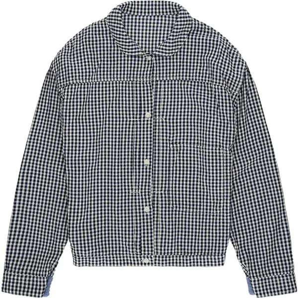 FORTELA Peter Vichy Cotton Overshirt - Blue