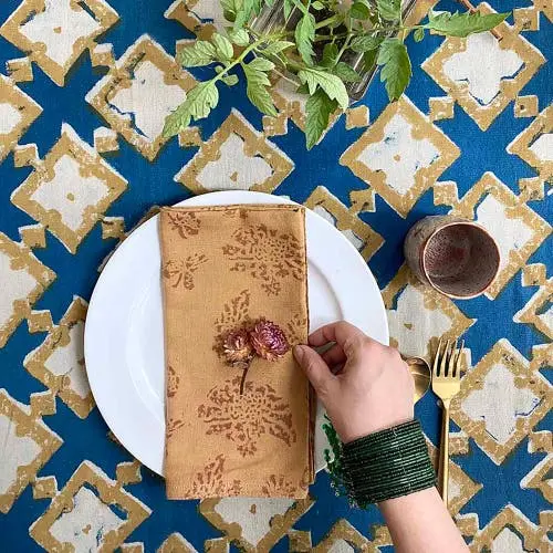 ICHCHA Ethically Made Cotton Dinner Napkins