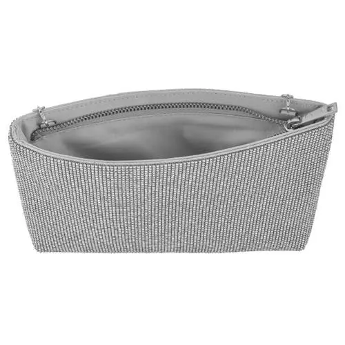 WHITING & DAVIS Lainey Crystal Clutch - Pewter Crystal