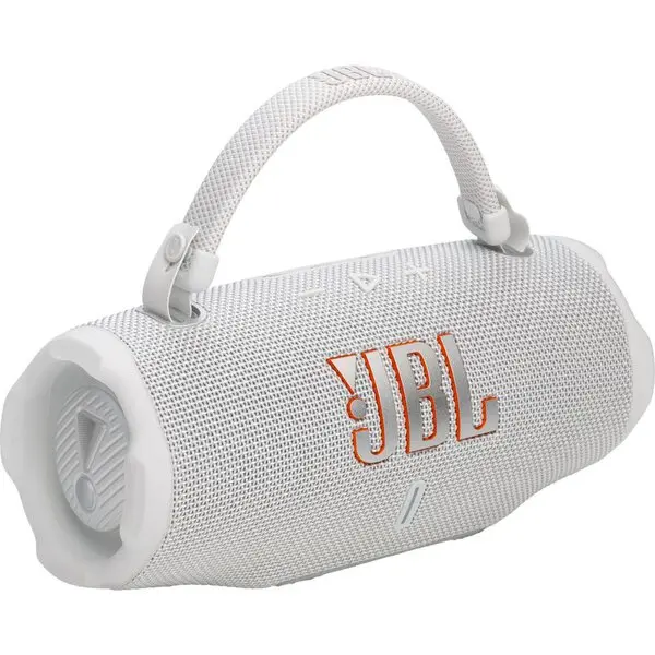 JBL Charge 6 Waterproof Bluetooth Speaker - White