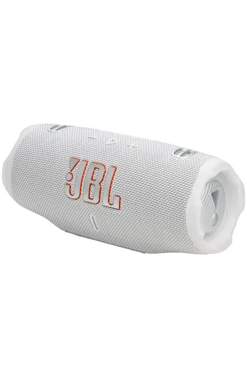 JBL Charge 6 Waterproof Bluetooth Speaker - White