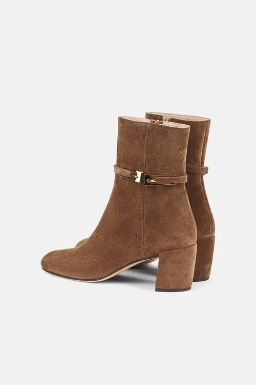 Agl Lynn Buckle Heeled Bootie