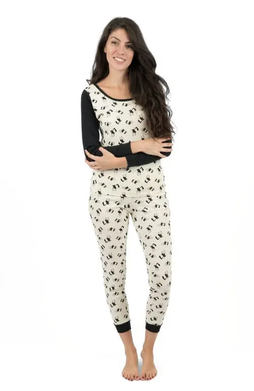 LEVERET Cotton Matching Family Pajamas - Panda