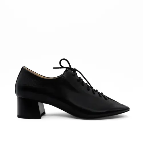 AMIE RAFA Earl Lace-up Leather Pumps