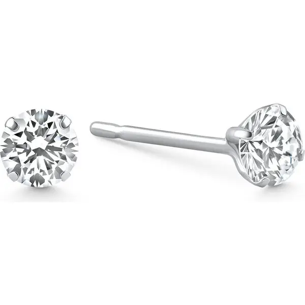 BLISS DIAMOND 1/3 Ct Tw Diamond Stud Earrings 14k Gold Lab Grown - 14k White Gold