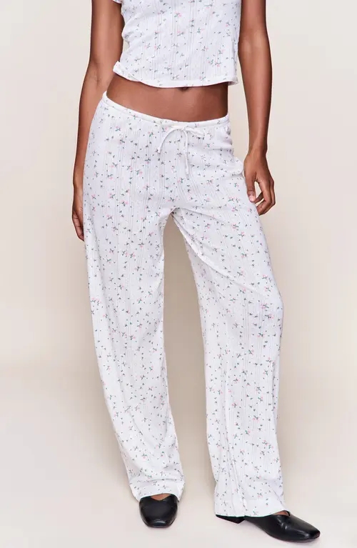 GUIZIO Clara Floral Pointelle Pant