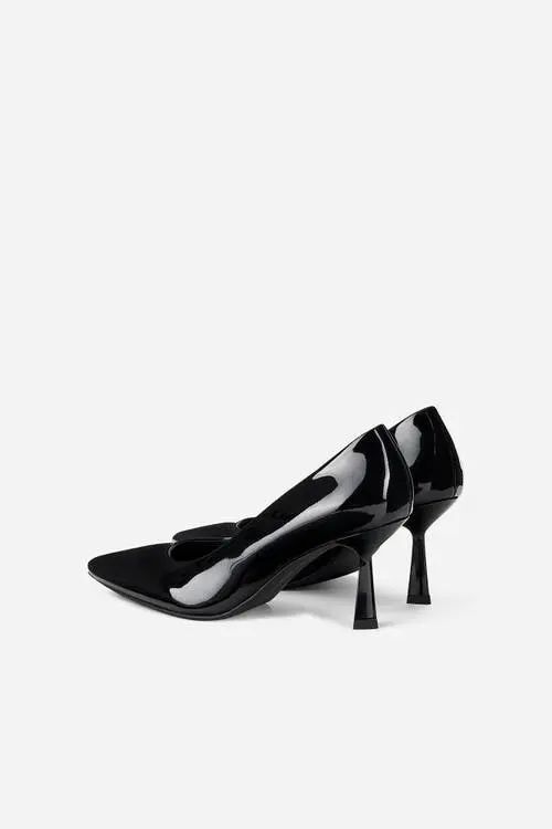 Agl Alla Patent Court Shoe - Black