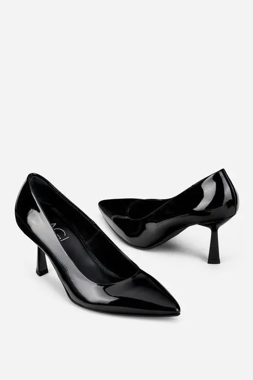 Agl Alla Patent Court Shoe - Black