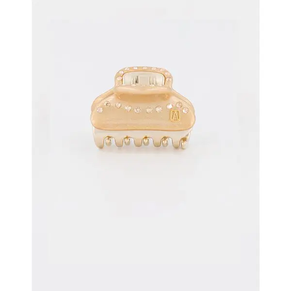 Alexandre De Paris Vendome Crystal Small Hair Clip - Gold