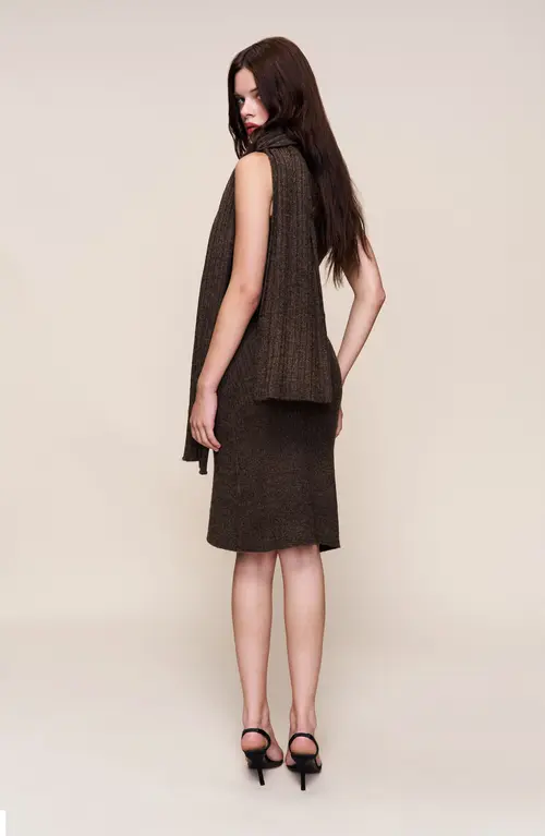 GUIZIO Hooded Knit Dress