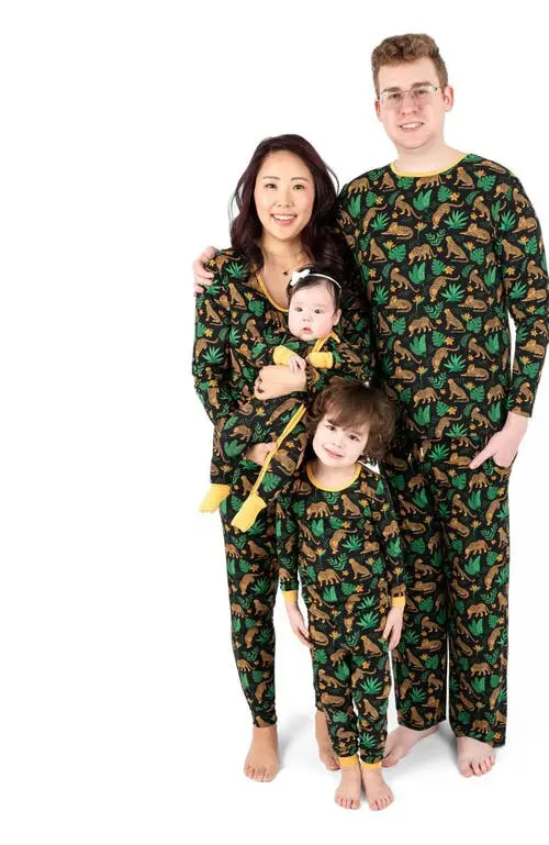 LEVERET Viscose Matching Family Holiday Pajamas - Leopard