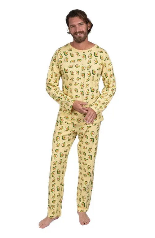 LEVERET Loose Fit Cotton Matching Family Pajamas - Avocado