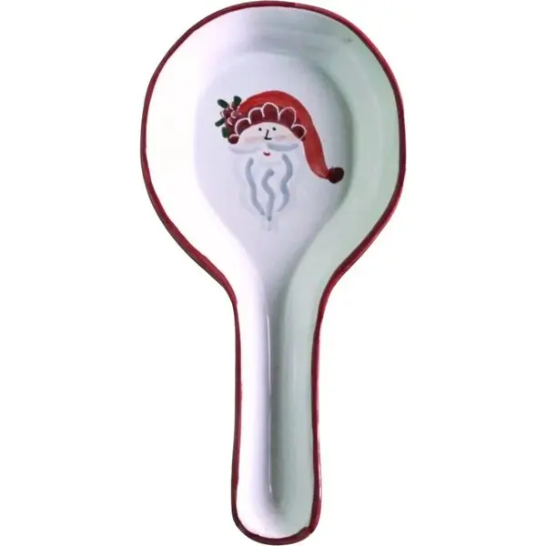LA GABBIANELLA Babbo Natale Spoon Rest - Red