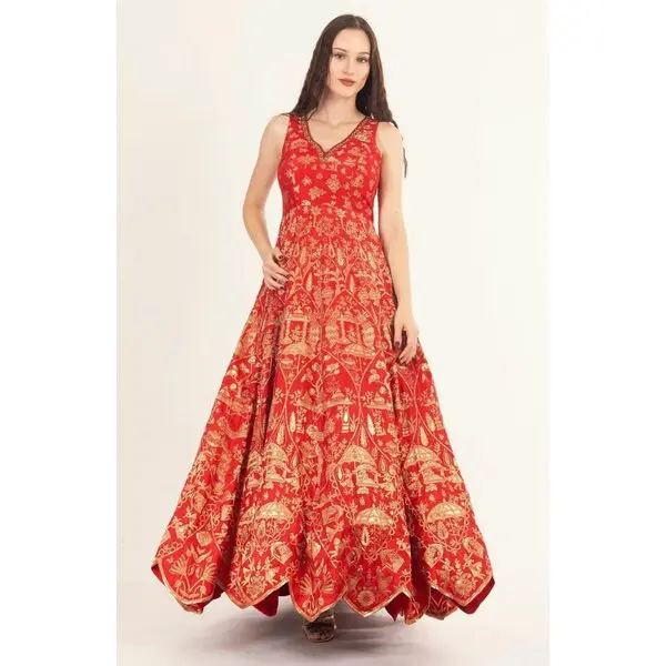 RAAS Azalea Jacquard Silk Gown