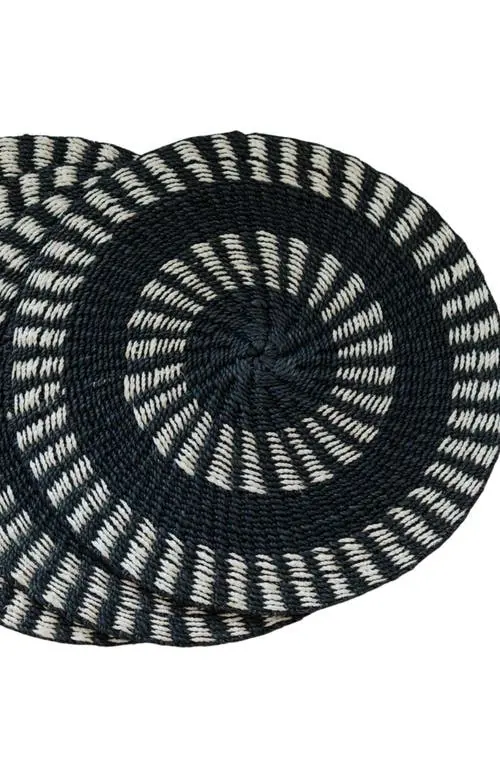 LIKHA Abaca Round Placemats - Two-tone