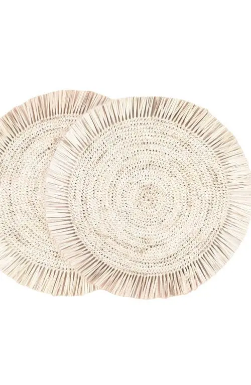 LIKHA Raffia Fringe Placemats
