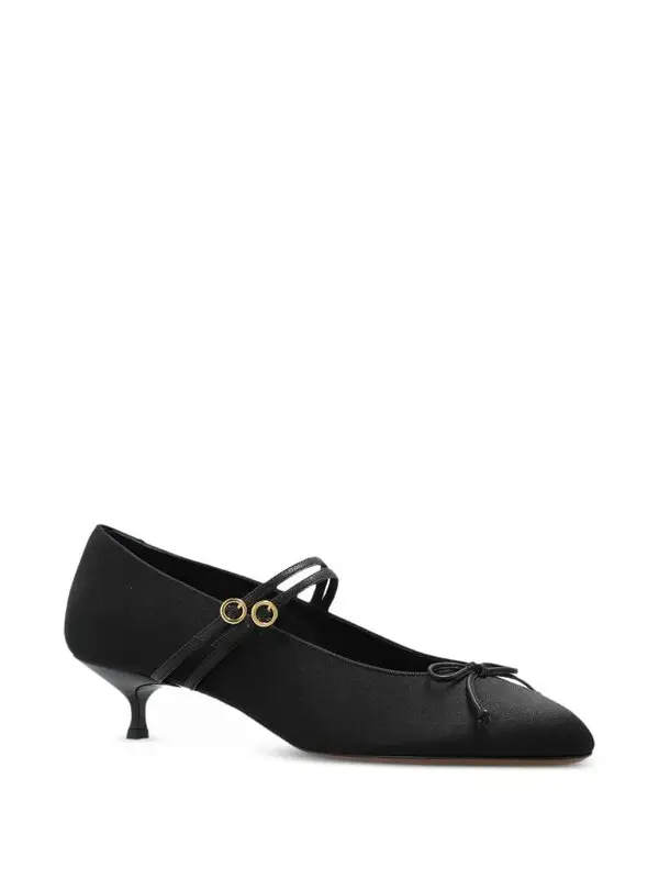 NEOUS 45mm Bow Detail Mary Jane Pumps