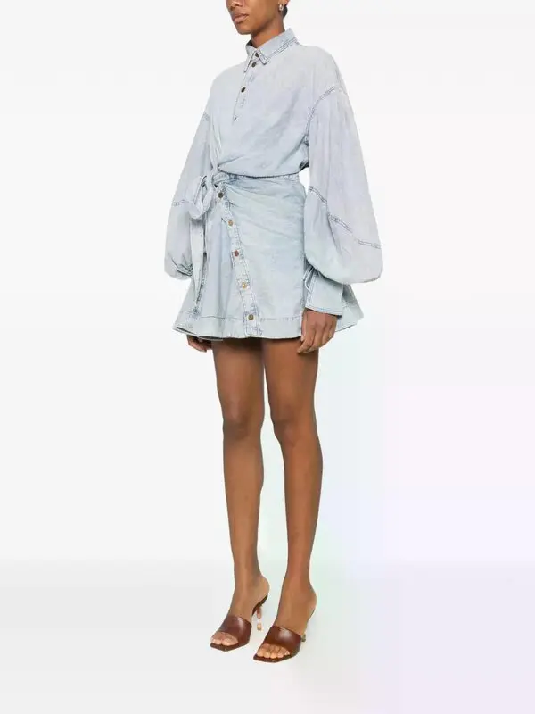 Zimmermann Rebellion Tie-waist Mini Dress