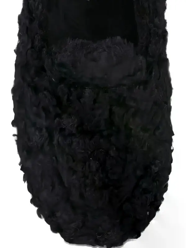 Ron White Teddy Slip-on Slippers - Black