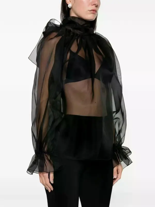 ATU BODY COUTURE Ruffled High-neck Top