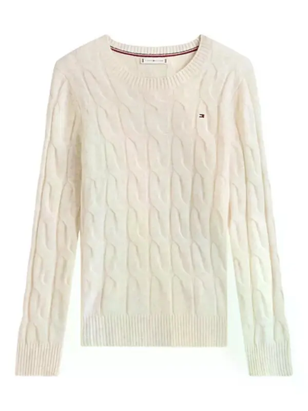 Tommy Hilfiger Cable-knit Sweater With Logo Detail