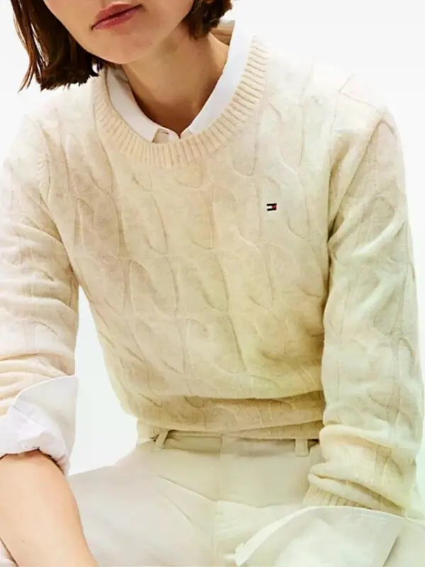 Tommy Hilfiger Cable-knit Sweater With Logo Detail