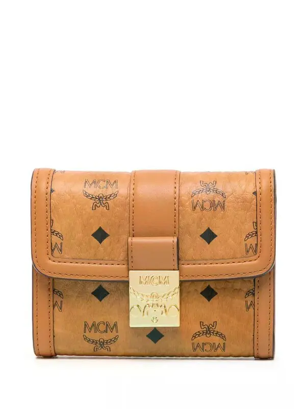 Mcm Small Tracy Visetos-print Tri-fold Wallet