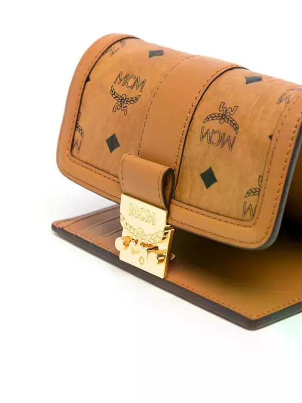 Mcm Small Tracy Visetos-print Tri-fold Wallet