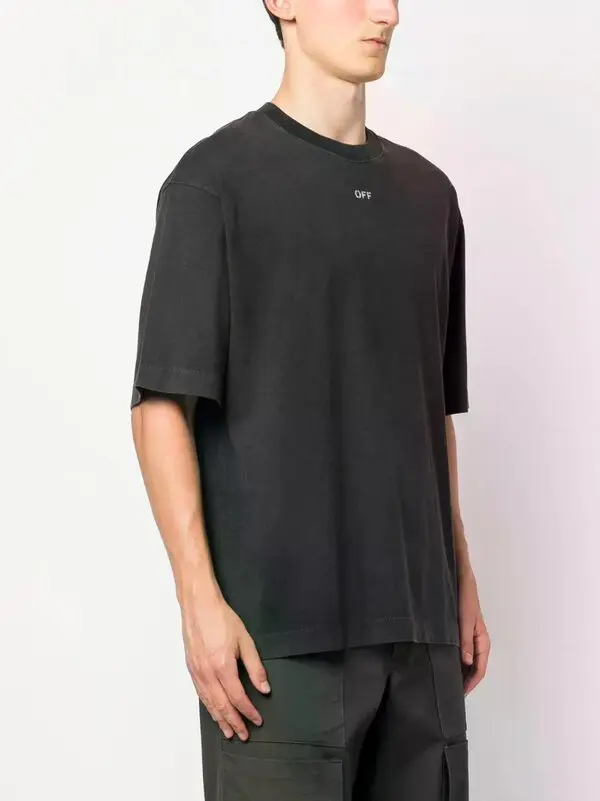 Off-White People-print Cotton T-shirt