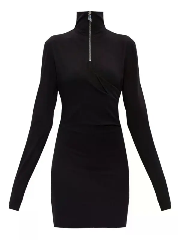 Attico Half-zip Mini Dress
