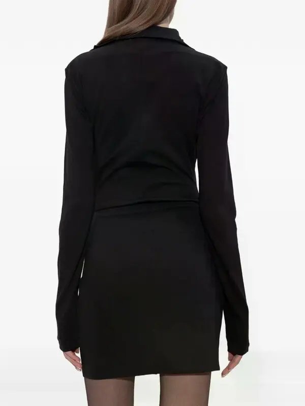 Attico Half-zip Mini Dress