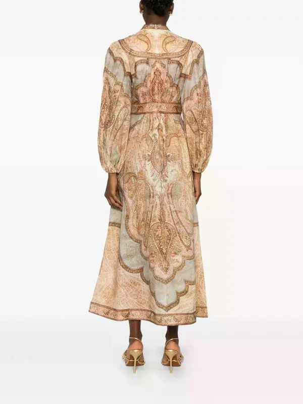 Zimmermann Wanderlust Plunge Midi Dress