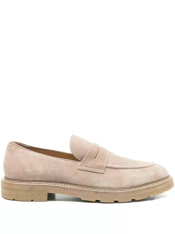 Eleventy Penny Leather Loafers