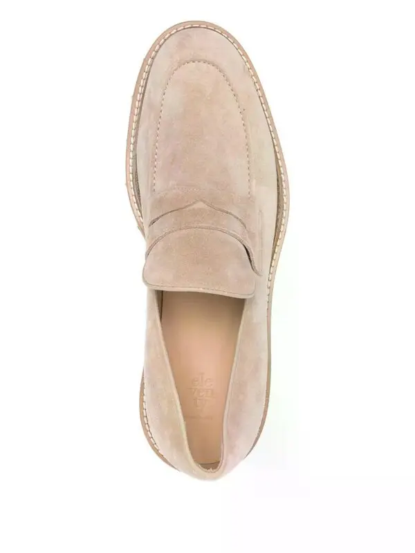 Eleventy Penny Leather Loafers