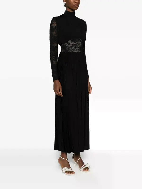 Zimmermann Lace-insert Midi Dress - Black