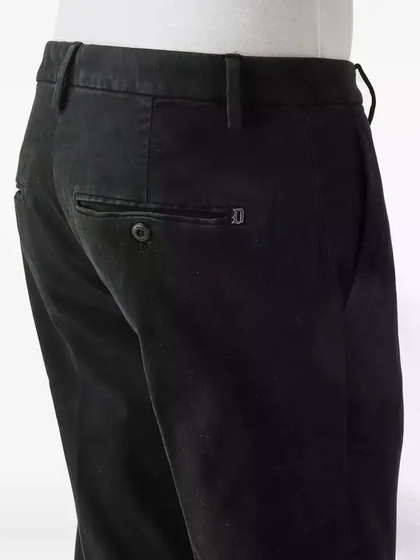 DONDUP Cotton Trousers - Black