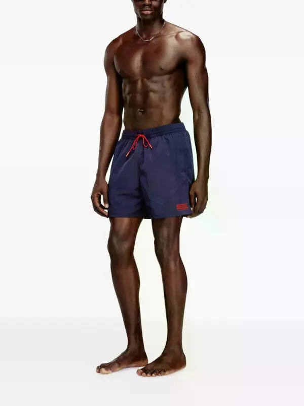 DIESEL® Logo Swim Shorts - Blue