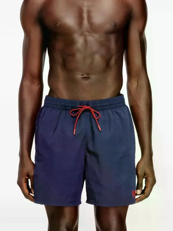 DIESEL® Logo Swim Shorts - Blue