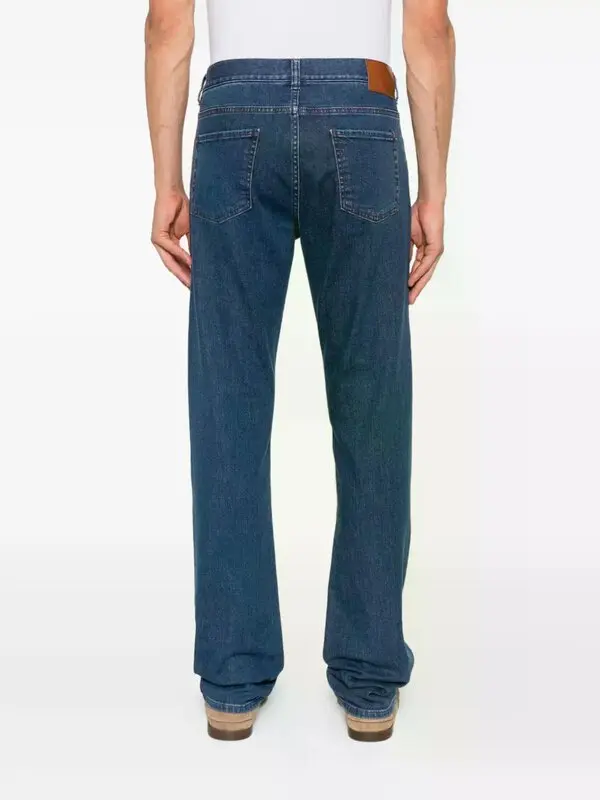 Canali Cotton-blend Straight Leg Jeans