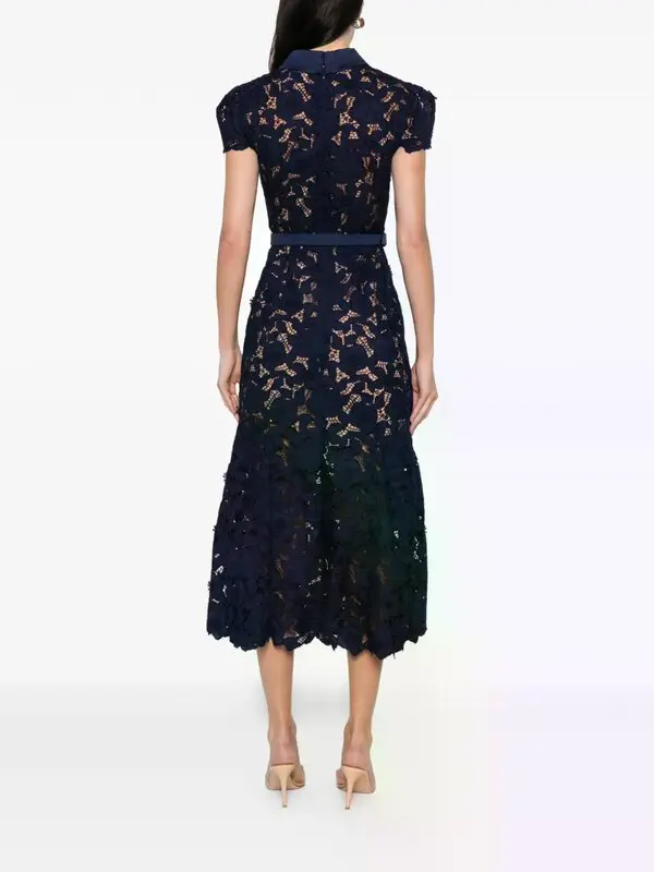 SELF-PORTRAIT Guipure-lace Midi Dress