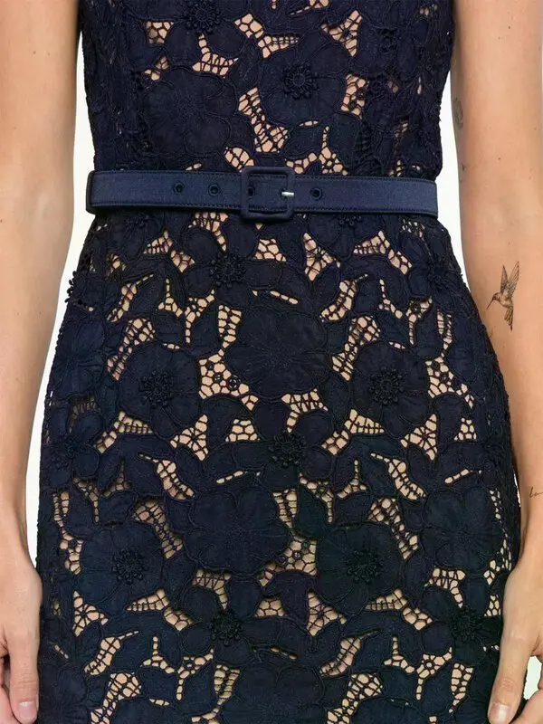 SELF-PORTRAIT Guipure-lace Midi Dress