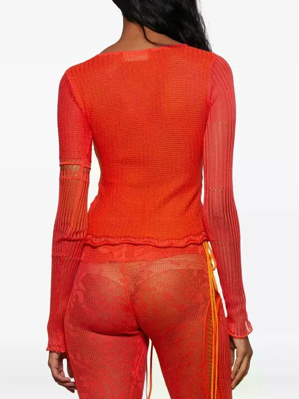 ROBERTA EINER Kat Lace-up Top