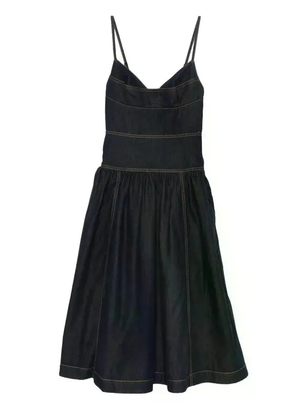 Zimmermann Sleeveless Denim Midi Dress - Blue