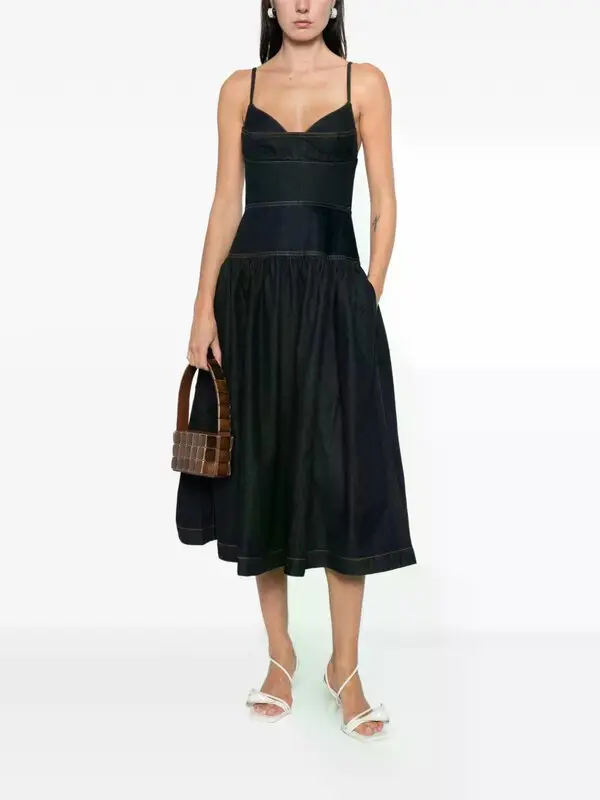 Zimmermann Sleeveless Denim Midi Dress