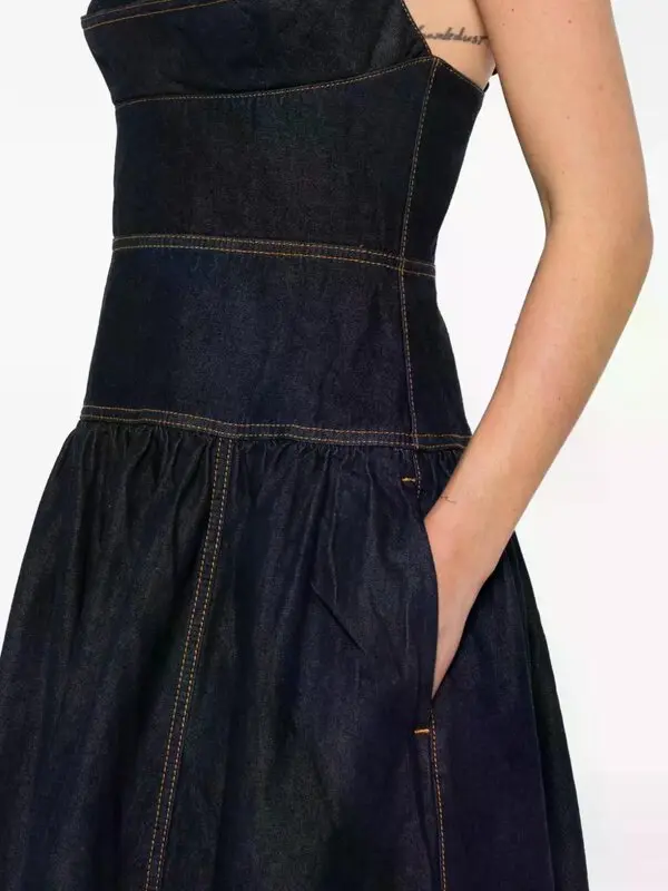 Zimmermann Sleeveless Denim Midi Dress