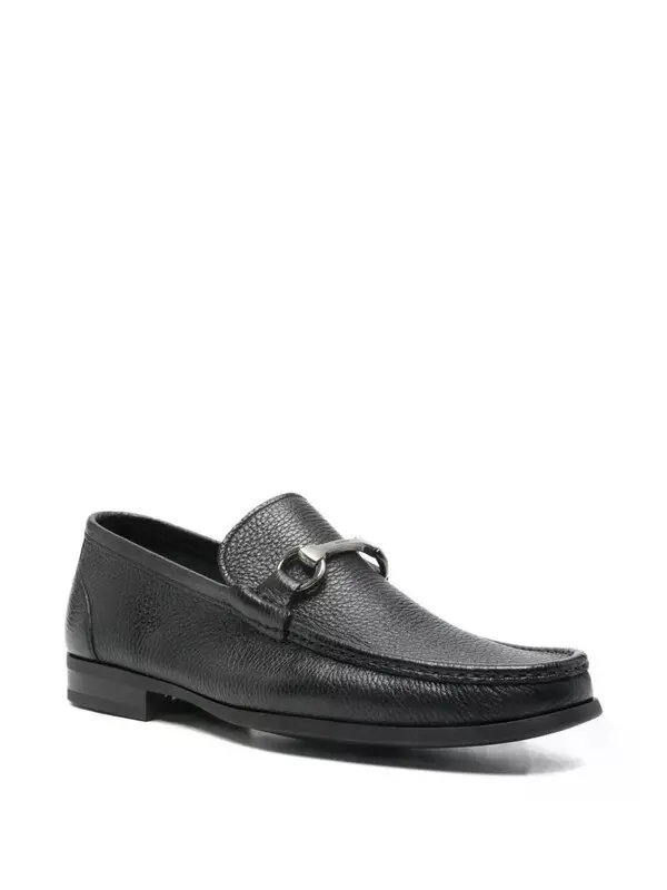 Magnanni Square-toe Leather Loafers