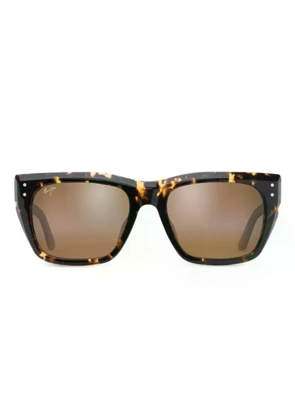 Maui Jim Aloha Lane Rectangle-frame Sunglasses - Brown